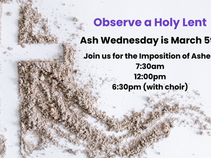 Ash Wednesday at St. Paul’s – St. Paul's Episcopal Church, Milwaukee